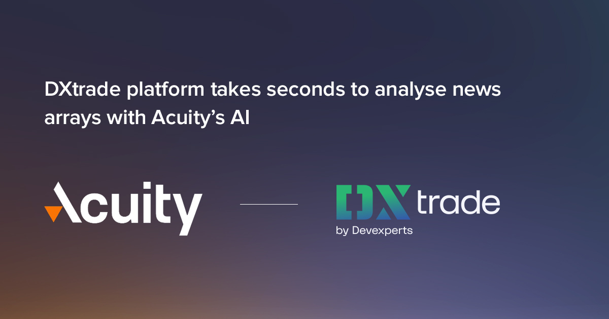 DXtrade Platform Analyses News Arrays with Acuity’s AI