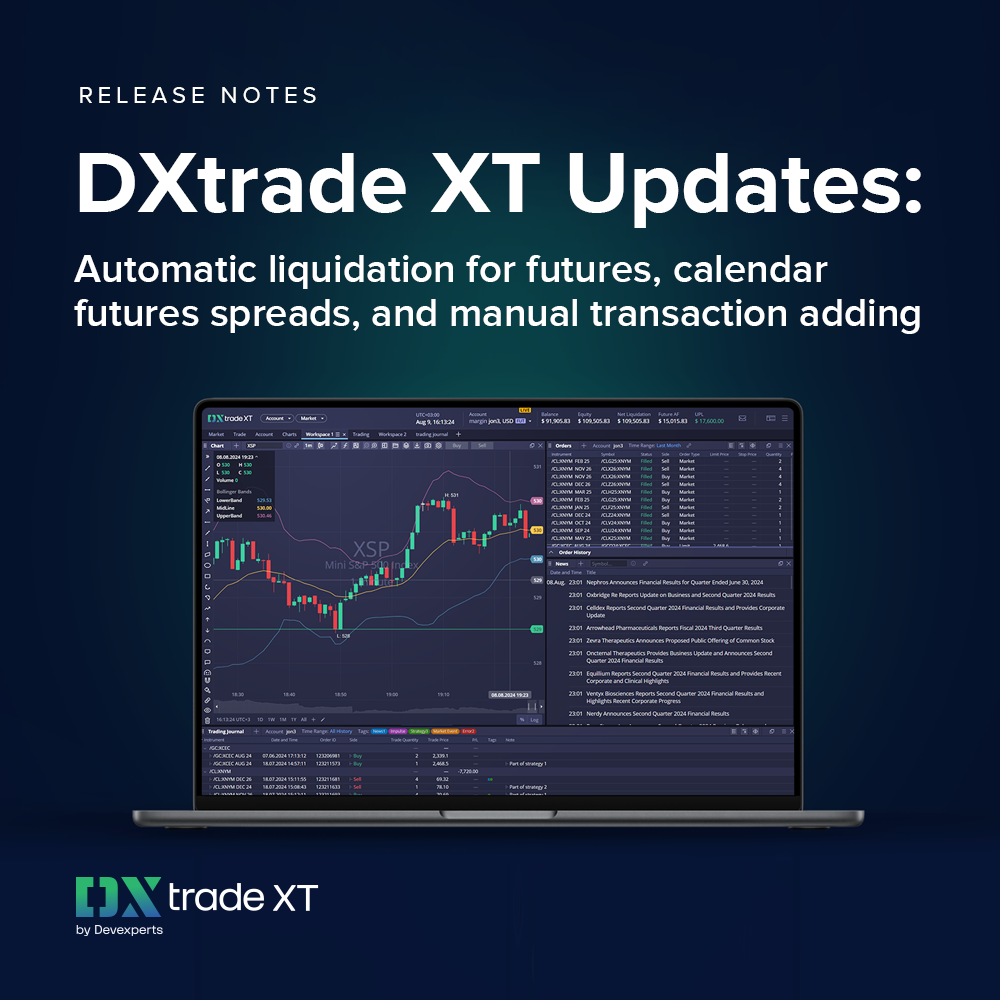 DXtrade XT Updates: Automatic Liquidation for Futures, Calendar Futures ...